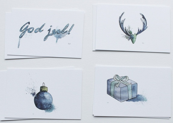 Et splash av jul (8stk pakkelapper) - Epla