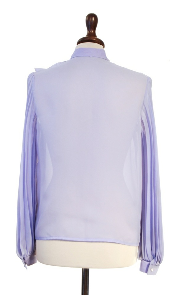 SALG // 70-talls bluse med plissé - Epla