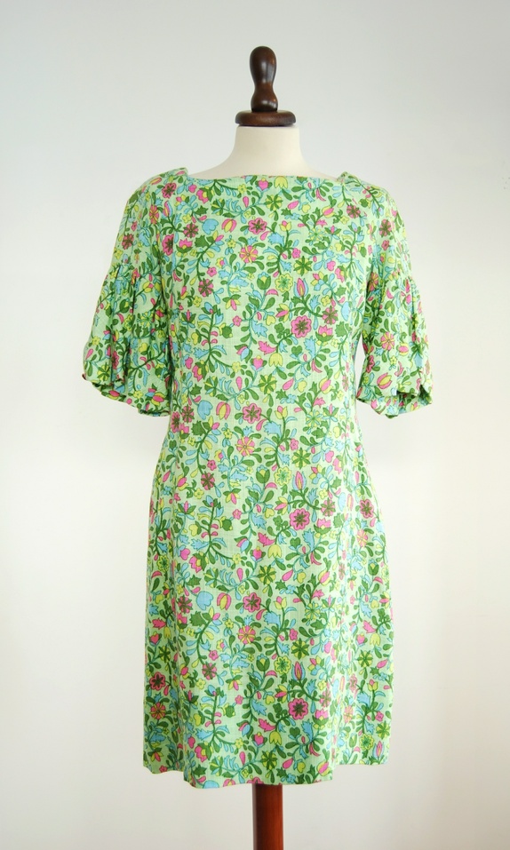 SALG // 50/60-talls blomstrete kjole - Epla