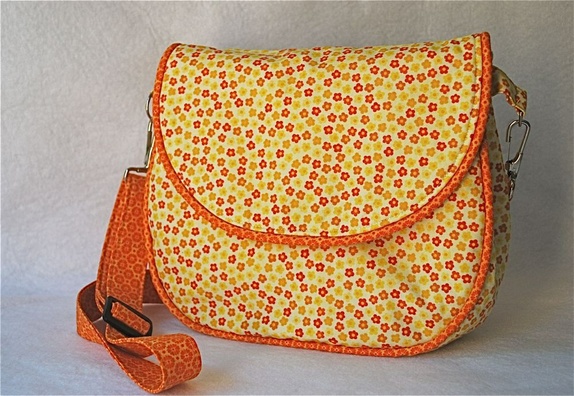 SALG Skulderveske i oransje og lys gul SALG - Epla