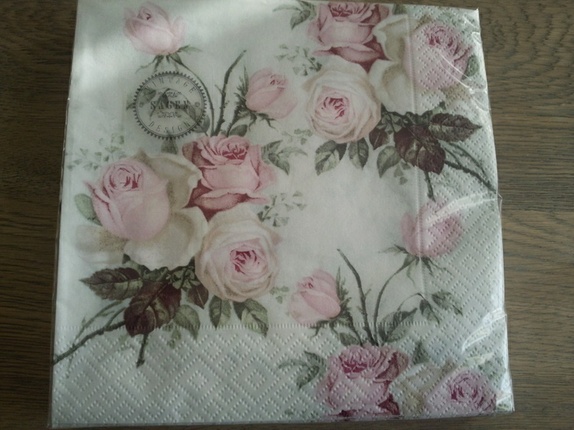 Roses servietter decopage - Epla