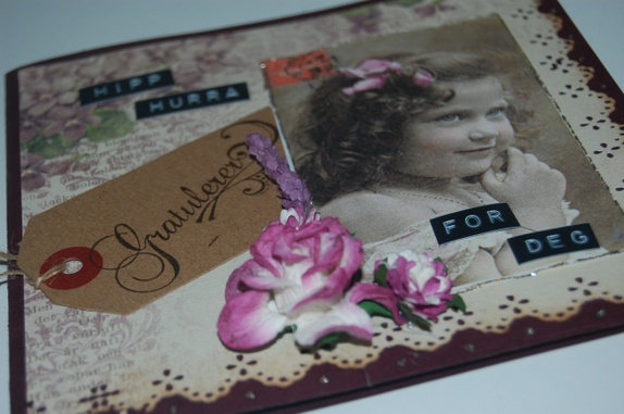 Gratulerer med dagen kort i vintage stil 70% rabatt - Epla