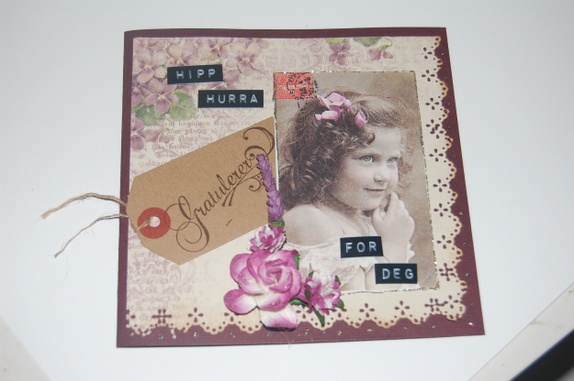 Gratulerer med dagen kort i vintage stil 70% rabatt - Epla