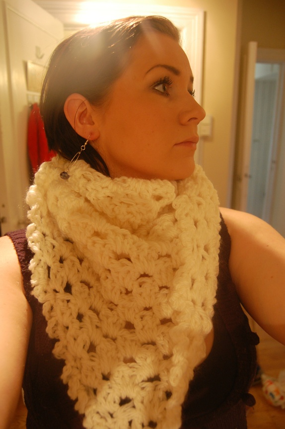 Heklet trekantsjal - Epla