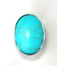 Tukis stein ring regulærbar, turkis stein ring smykke, trendy smykker ring med edelstein - Epla