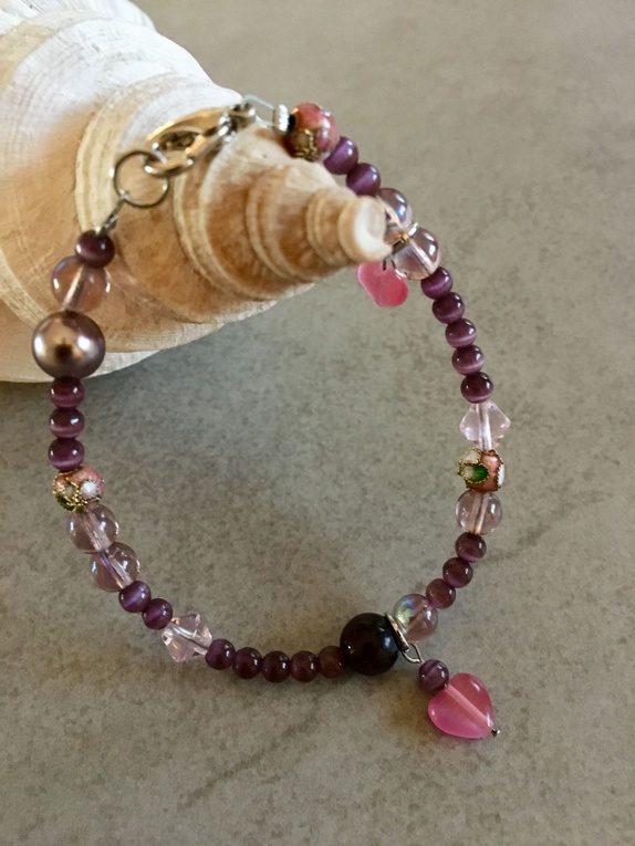 SALG! Før kr 75,- Armbånd rosa - Epla