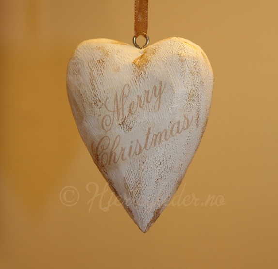 Hjerte i Tre 11,5 x 8,5 cm - Epla