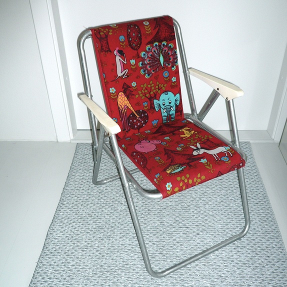 Vintage campingstol for barn - Epla