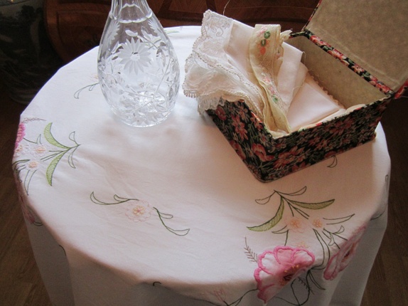 Stor duk med blomstermotiv - Epla