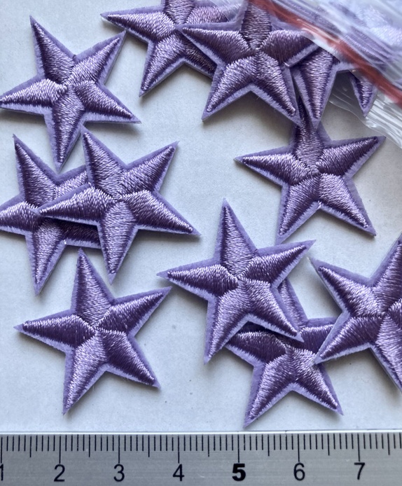 Liten Lys Lilla Stjerne - Strykemerke (A-6341) - Epla