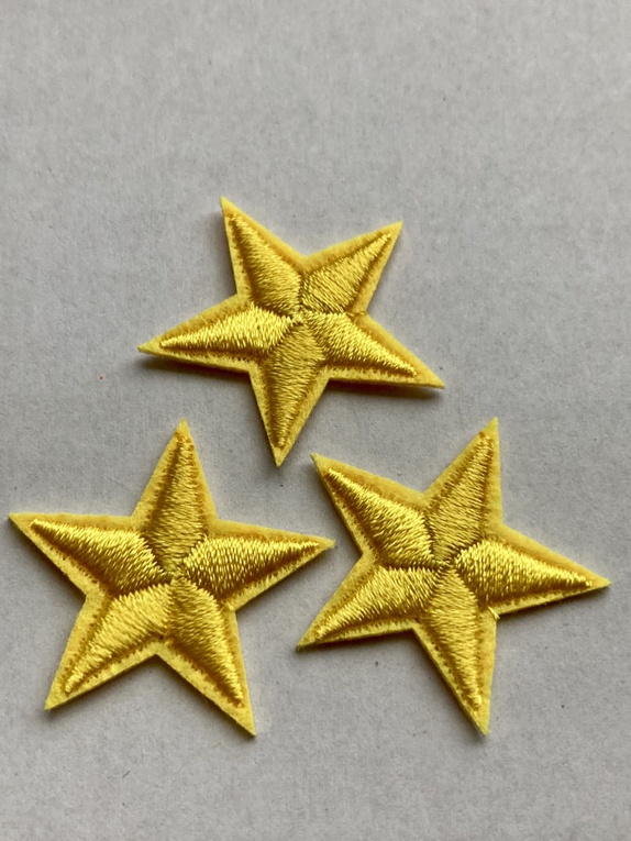 Liten Gul Stjerne - Strykemerke (A-6345) - Epla