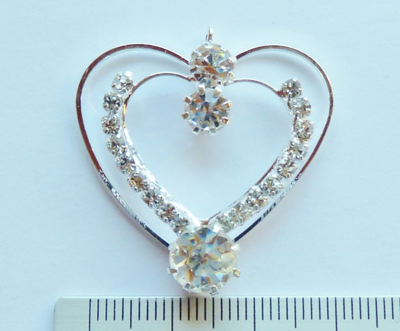 Sølvfarget Hjerte - anheng (9061) - Epla