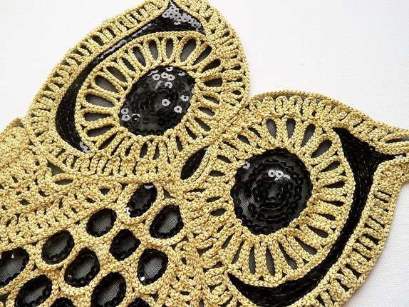 Stor Ugle (22 x 30 cm) Applikasjon (6384) - Epla