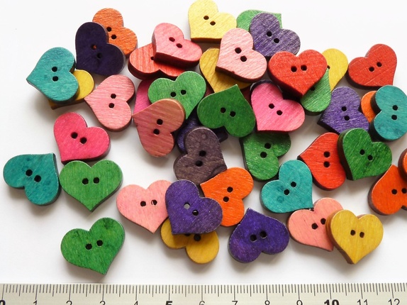 Hjerter - treknapper - VELG (1192) - Epla