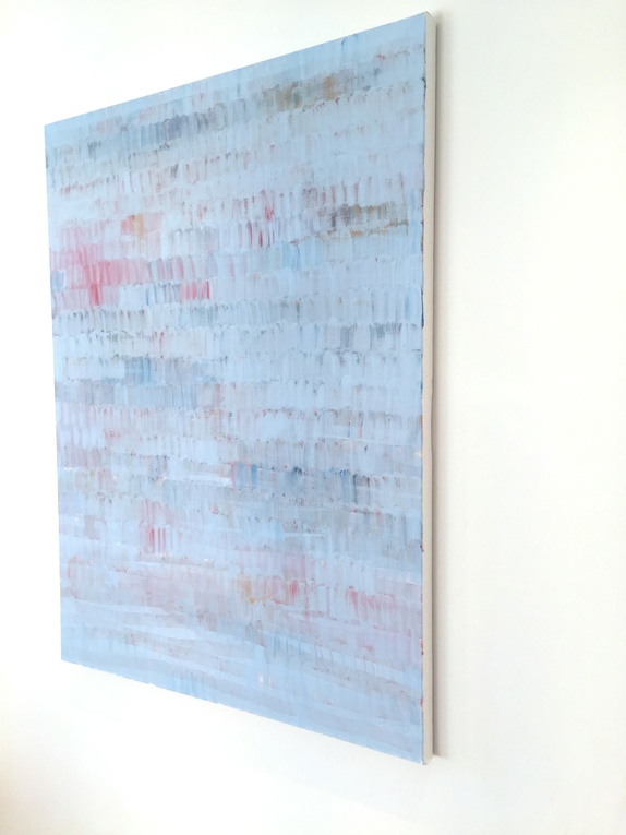 Maleri, Abstrakt blå (H:120cm,B:90cm) - Epla