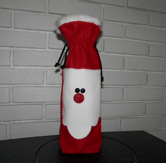 Trekk til vinflaske-julenisse - Epla