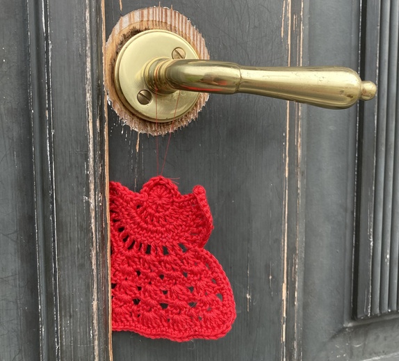 Rød juleengel - Epla