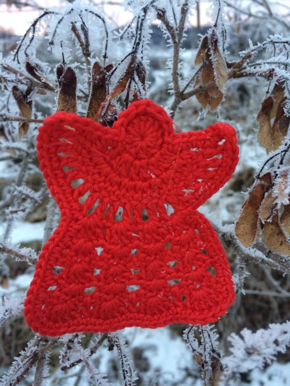 Rød juleengel - Epla