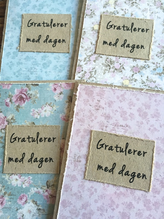 Små kort - Gratulerer med dagen (-50%) - Epla
