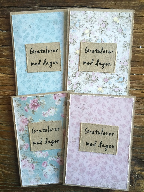 Små kort - Gratulerer med dagen (-50%) - Epla