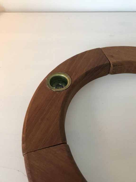 Adventslysestake av teak - Epla