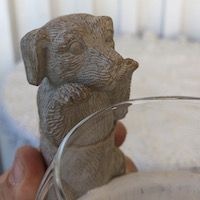 Telys-holder med hunder - Epla