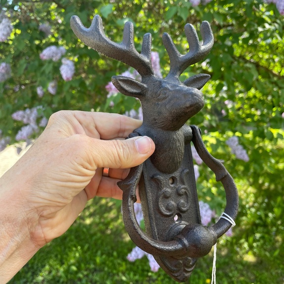 Dørhammer "hjort" i støpejern - Epla