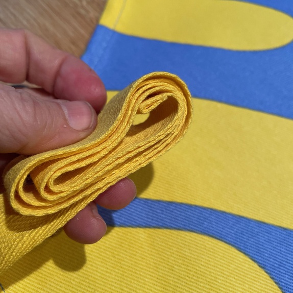 Dachs forkle i gult og blått - Epla