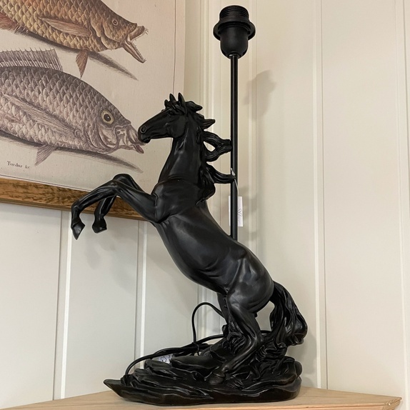Bordlampe hest - sort - Epla