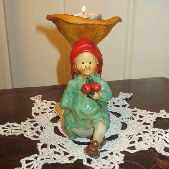 Tre nissebarn med telys - Epla