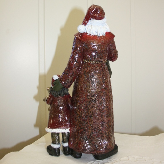 Nissefar med lite barn 25 cm høy - Epla