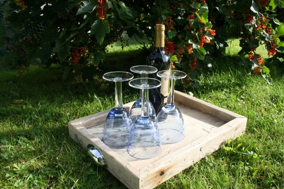 Flott serveringsbrett i rekved (drivved). - Epla