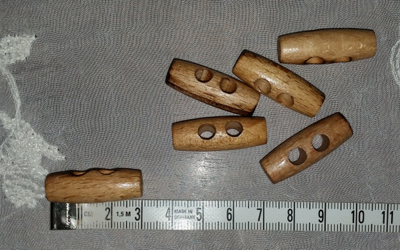 6 stk Duffelcot knapper - Epla