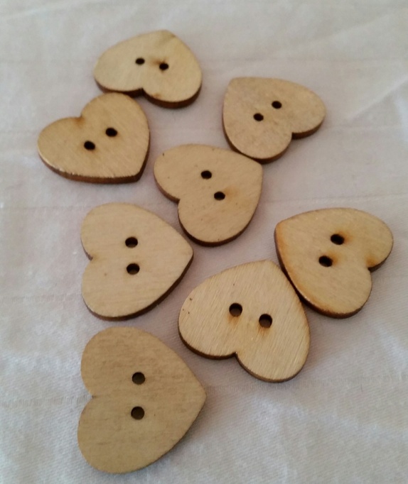 8 stk hjerteknapper - Epla