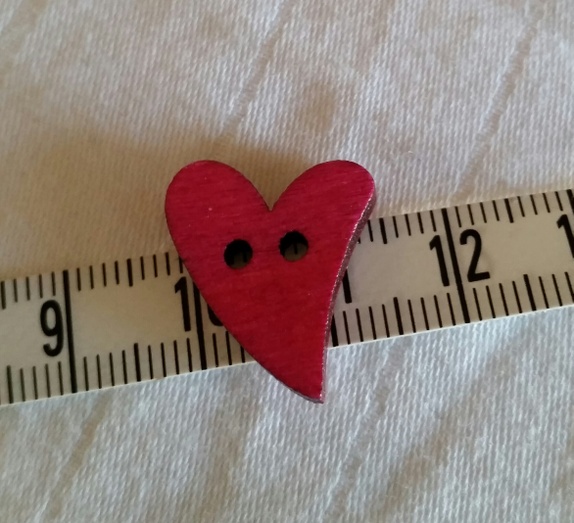 10 stk Treknapper, Hjerter- Rosa - Epla