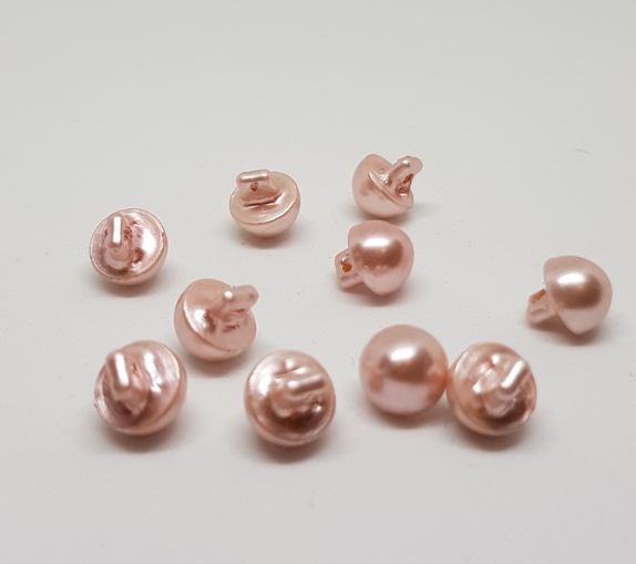 10 stk perleknapper, rosa - Epla