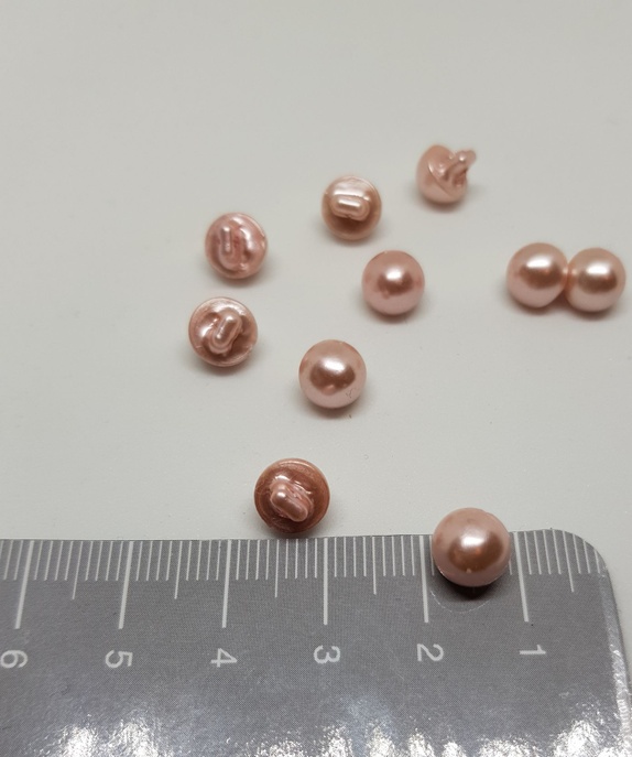 10 stk perleknapper, rosa - Epla