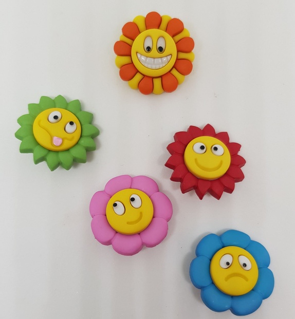 5 stk morsome blomsterknapper - Epla