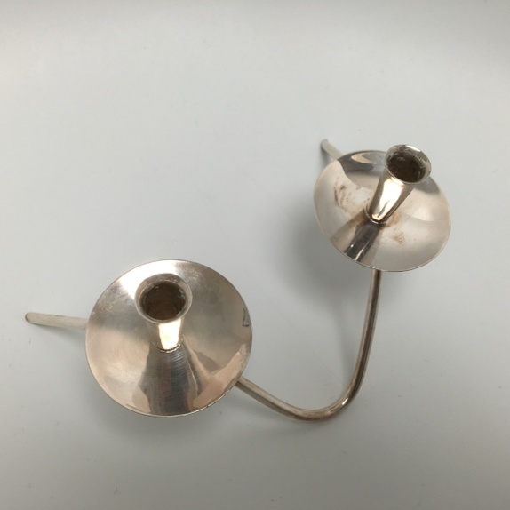 Liten lysestake i nysølv - Epla