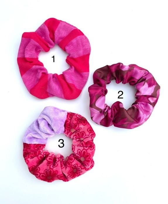 SALG! Scrunchie/hårstrikk - Epla