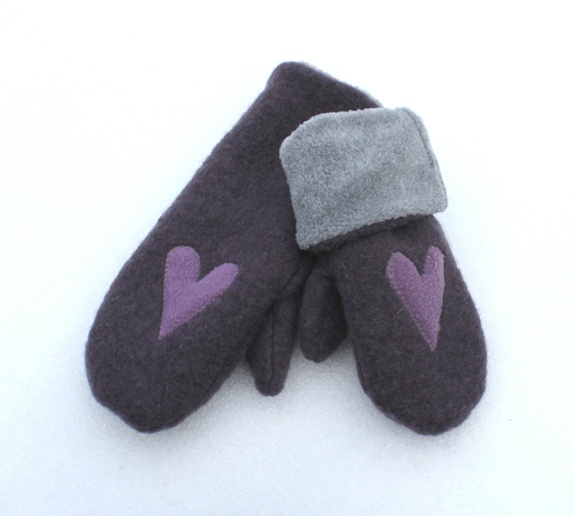 ULLVOTTER med hjerter str M - Epla