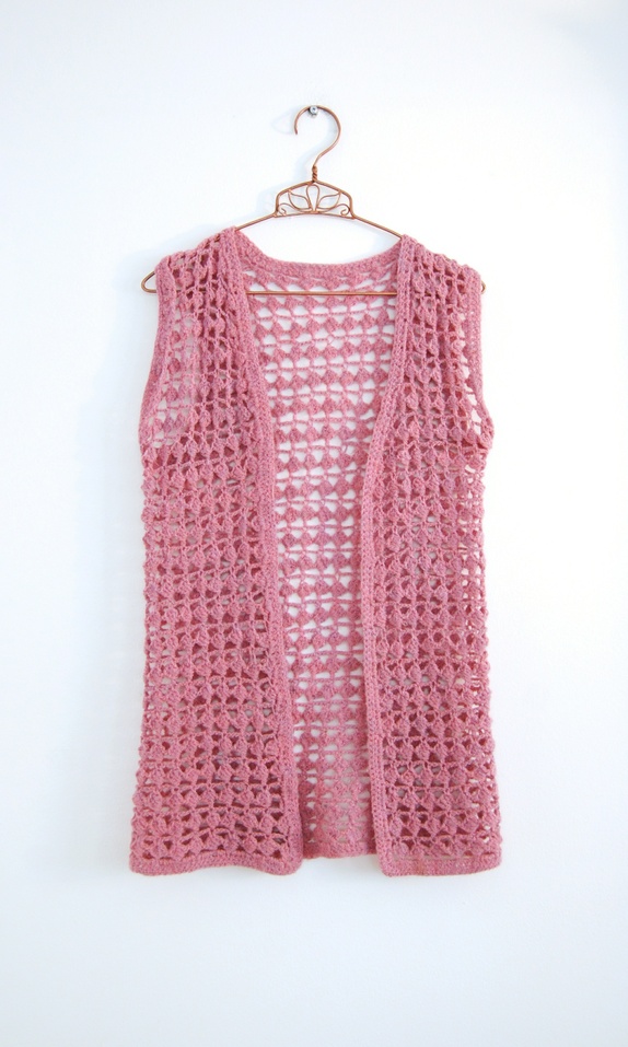 70-talls heklet vest - Epla