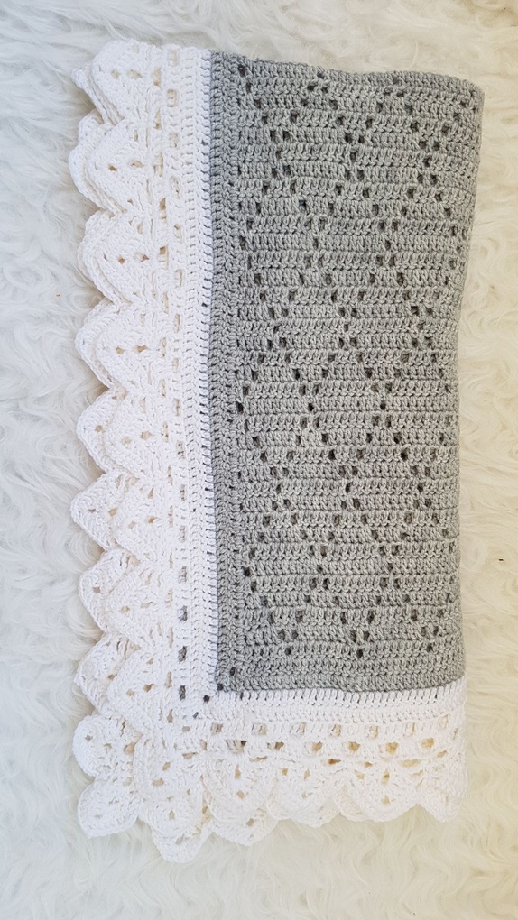 Heklet babyteppe - Epla