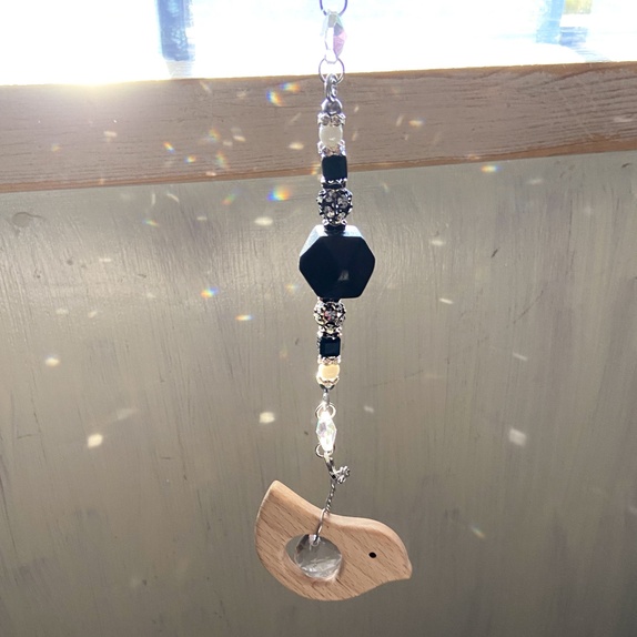 Ornament/Solfanger med tre fugl - Epla