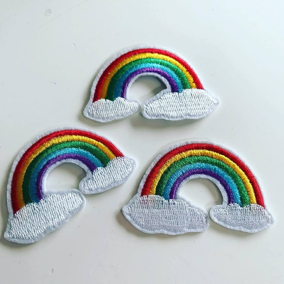 1 stk. Vakker regnbue sy/strykemerke - Epla