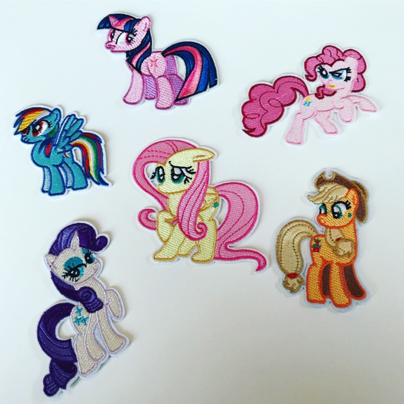 6 stk My Little Pony sy/strykemerker - Epla
