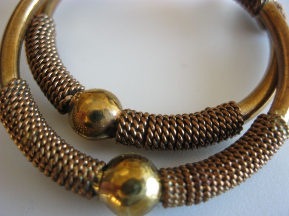 Store øreringer bronse - Epla