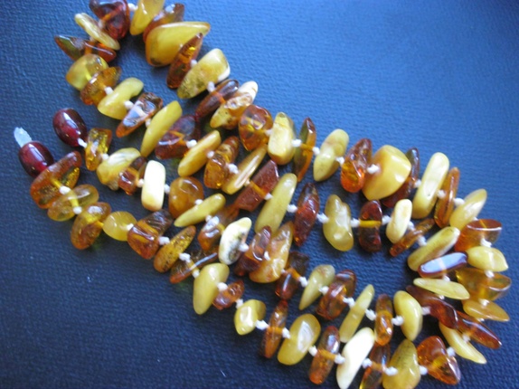 Kort rav halskjede - Epla