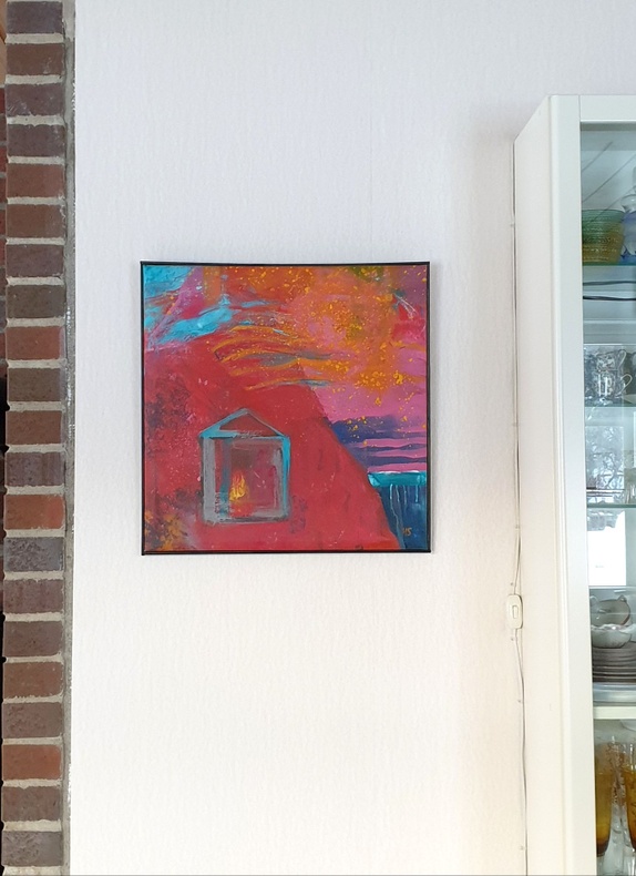 "Instant energi", akrylmaleri - Epla