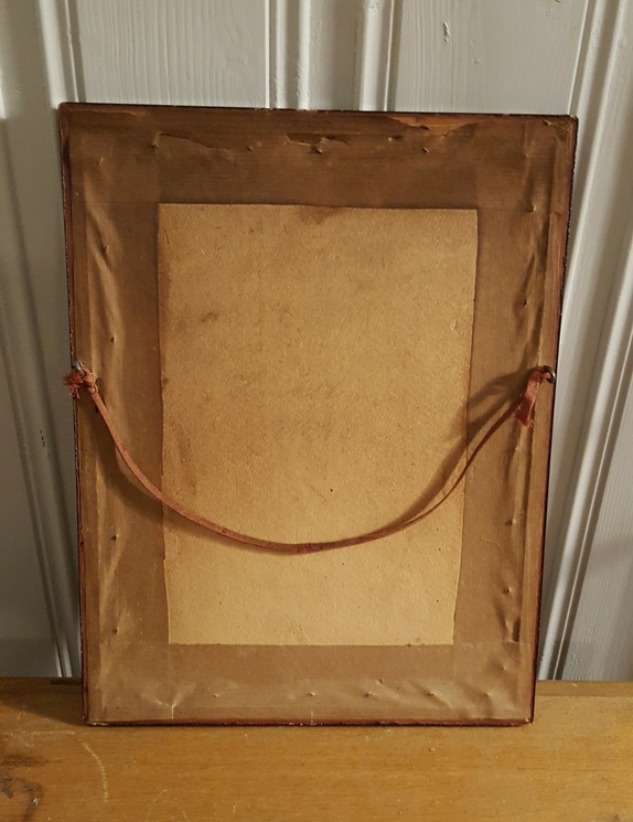 Gammelt bilde i ramme. Nydelig motiv! - Epla